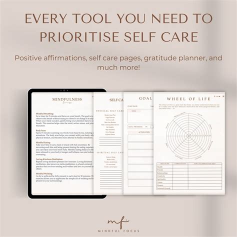 Self Care Planner Self Care Journal Goodnotes Planner Ipad Planner