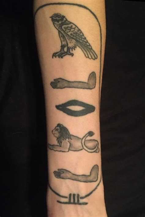 50 Egyptian Hieroglyphics Tattoo Designs With Meaning Art And Design
