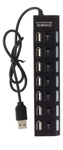 Hub Usb Inmediato De 7 Puertos Con Interruptor Selector 20