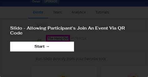 Slido Allowing Participants Join An Event Via Qr Code