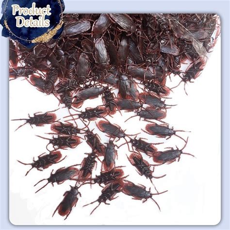 Fake Roaches Funny Trick Joke Toys Realistic Fake Cockroaches Bugs