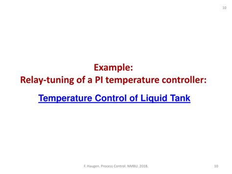 Ppt The Ziegler Nichols Method Of Pid Controller Tuning Powerpoint