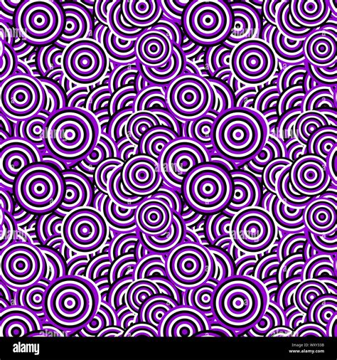 Seamless Abstract Circle Pattern Design Background Colored Vector Graphic With Concentric