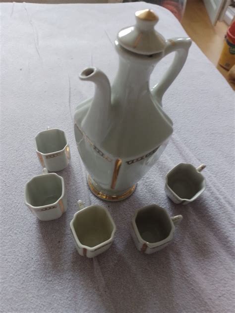 Сервиз за греяна ракия от 1960г гр Плевен Дружба 1 • Olx Bg