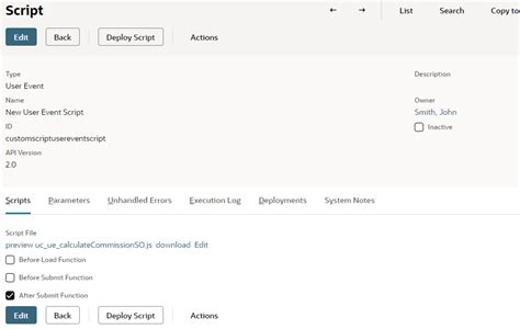 Netsuite Applications Suite Creating A Script Record