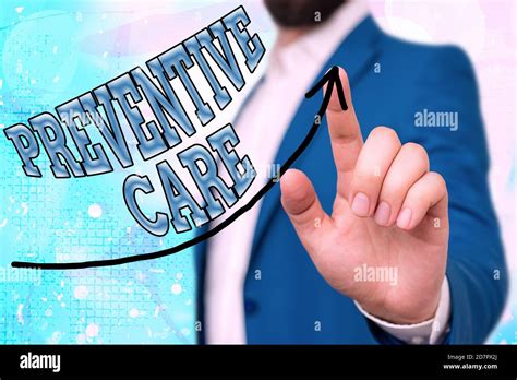 Conceptual Hand Writing Showing Preventive Care Concept Meaning The