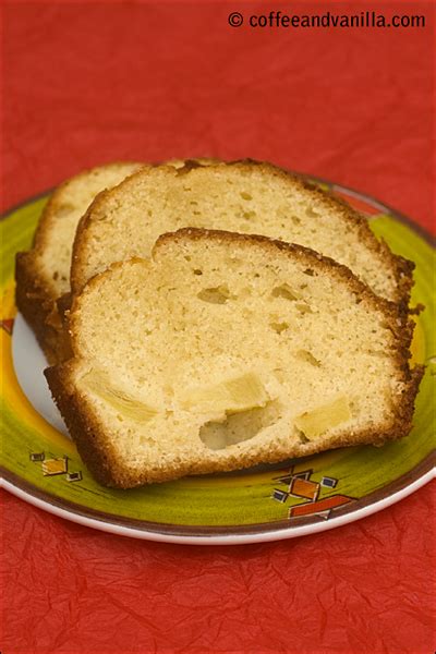 Moist Vanilla And Pineapple Cake Coffee And Vanilla