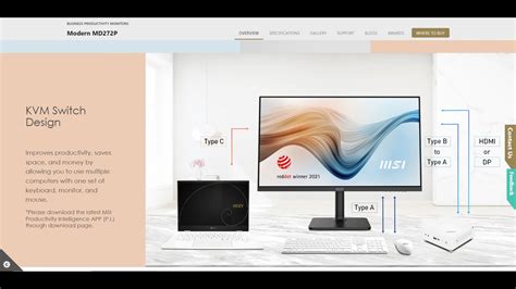 Review MSI Modern MD272P 27 Inch 1080p Business Productivity Monitor