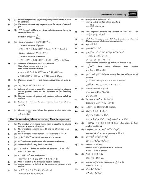 03 Atomic Structure Sol Final E Pdf Pdf Atomic Orbital Electron Configuration