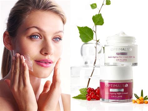 OPTIMALS AGE REVIVE Oriflame Cosmetics UK Anti Aging Night Cream