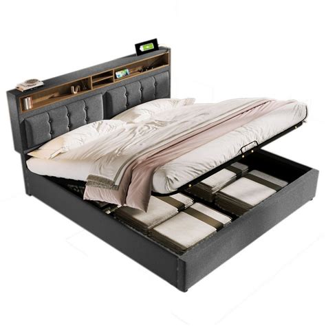 Gotagee Polsterbett Stauraumbetten Gästebett Jugendbett 140x200 Mit