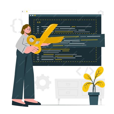 Free Vector Code Snippets Concept Illustration