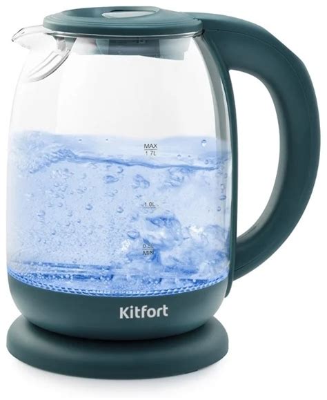 Купить Электрочайник Kitfort КТ 640 4 зеленый в Алматы Магазин на Kaspi Kz