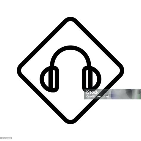 보호 헤드폰 아이콘 벡터입니다 격리된 등고선 기호 그림 개인 장식품에 대한 스톡 벡터 아트 및 기타 이미지 개인 장식품 길로쉐 단일 이미지 Istock