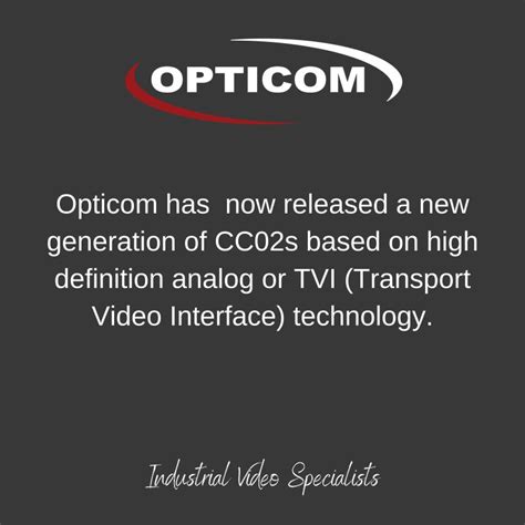 Opticom Tech On Linkedin Industrial Industrialvideo Industrialequipment Industrialproducts…