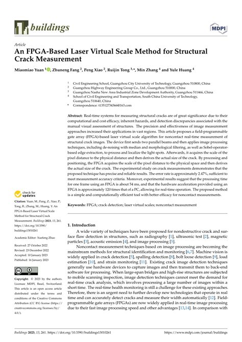 pdf an fpga based laser virtual scale method for structural crack