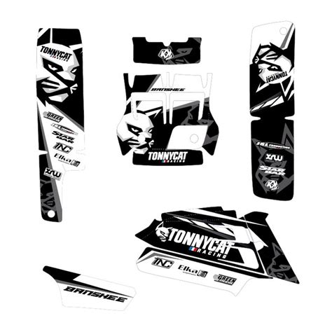 KIT DECO TONNYCAT FLOW POUR BANSHEE Noir Blanc