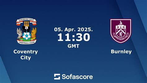 Coventry City Vs Burnley Live Score H2h And Lineups Sofascore