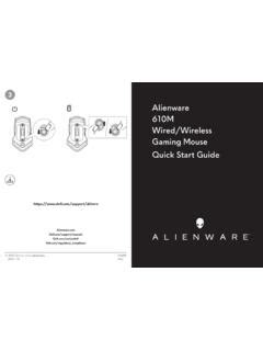 Alienware M Wired Wireless Gaming Mouse Quick Start Alienware M Wired Wireless Gaming