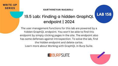 195 Lab Finding A Hidden Graphql Endpoint Karthikeyan Nagaraj