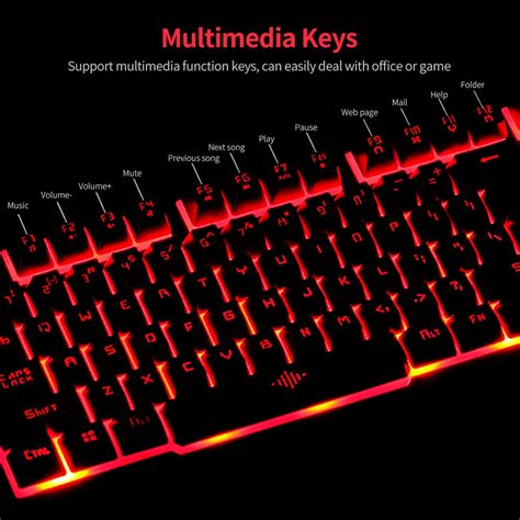 Gaming Keyboard Mouse Headset Set Wired Three Colo Vicedeal