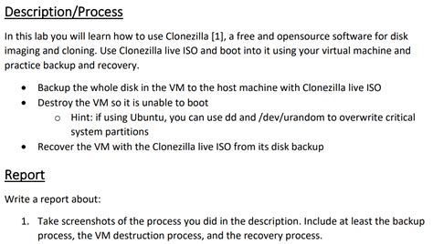 In This Lab You Will Learn How To Use Clonezilla 1