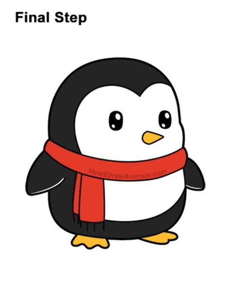 Học Cách Vẽ Draw Cute Penguin Step By Step Trong 5 Phút