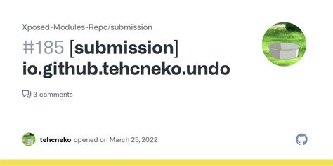 [submission] io github tehcneko undo · issue 185 · xposed modules repo