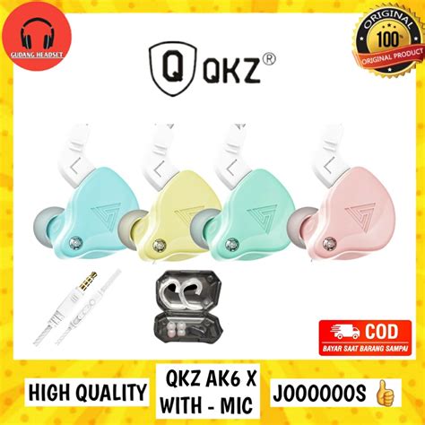 Jual Qkz Ak6 X Earphone Headset Gaming Untuk Hp Murah Meriah Dynamic