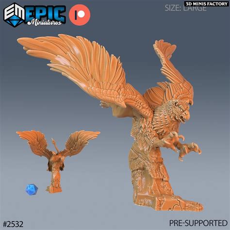 Griffin Attacking Pour La Faction Justice Hills De Epic Miniatures