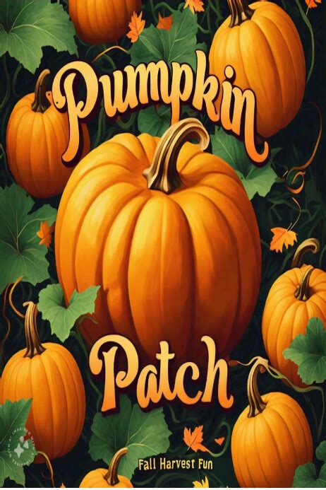 Pumpkim Patch Poster Templat Postermywall