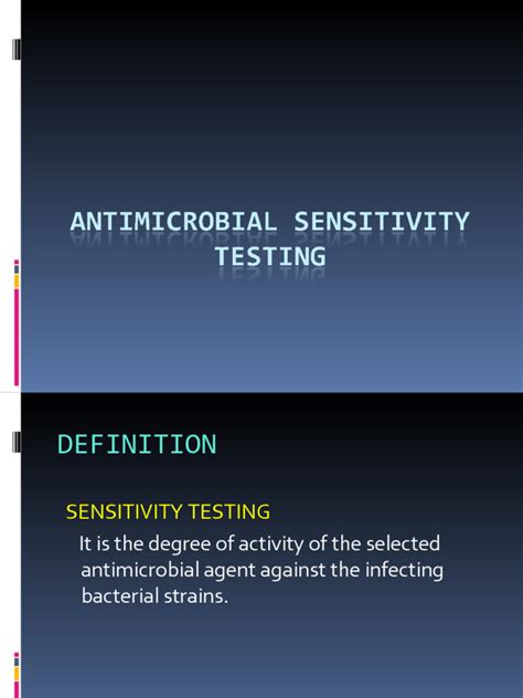 Antimicrobial Sensitivity Testing Pdf Antimicrobial Resistance Medical Specialties