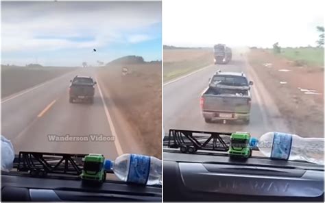 Video Motorista Faz Ultrapassagem E Atrapalha Caminhoneira Brasil Do