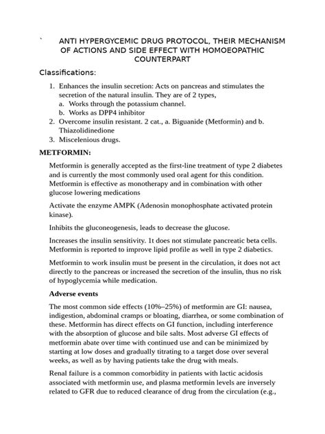 Anti Gycemic Drug Protocol Pdf