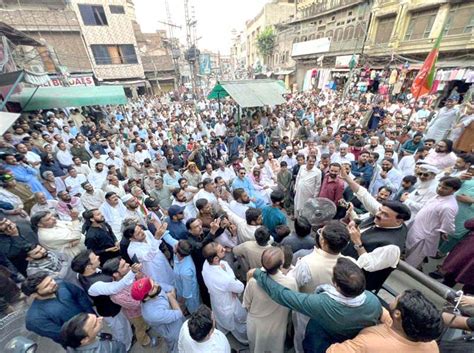 Former Interior Minister Sheikh Rashid Addressing Participants Of