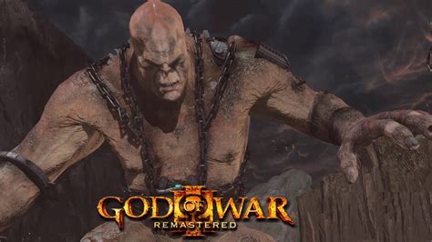 God Of War 3 Remasterd Ps5 Kratos Vs Cronos Boss Fight Youtube