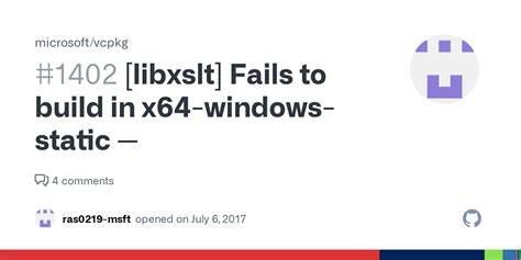Libxslt Fails To Build In X Windows Static Issue