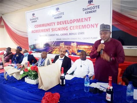 Benue Agog As Dangote Cement Communities Seal Multimillion Naira Devt