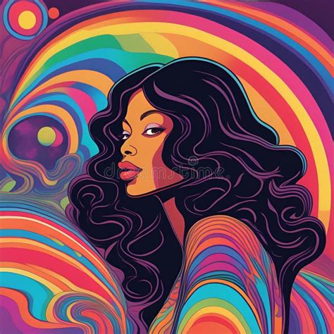 A Abstract Art Of A Woman With Curly Hair Stock Image Image Of Curly Abstract 372569303