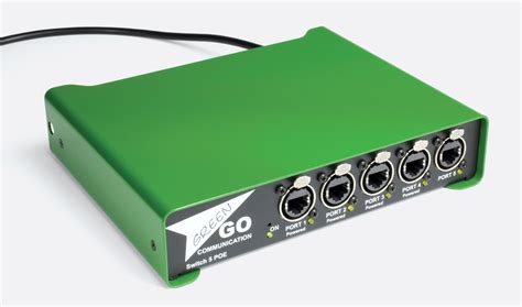 Green Go Ggo Sw5 Poe Ethernet Switch 5 Ports Ethercon Connection