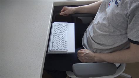 Самая простая выдвижная полка для клавиатуры своими руками Youtube