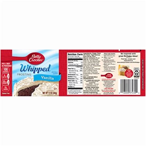 Betty Crocker Whipped Vanilla Frosting 12 Oz Pack Of 4 4 Pack Kroger