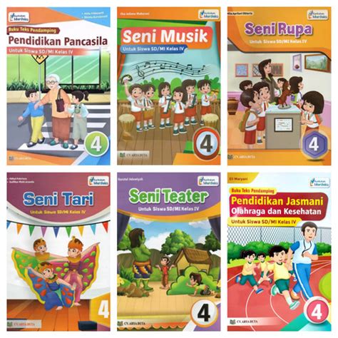 Jual Buku Pendamping Kelas 4 SD MI Kurikulum Merdeka Penerbit CV ARYA