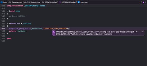 Thread Running At Qosclassuserinteractive Waiting On A Lower Qos