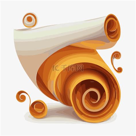紙捲軸 向量素材图片免费下载 千库网