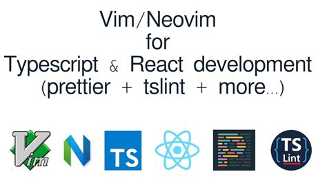 Demo Vimneovim Typescript React With Tslint Prettier Code Intellisense And More Youtube