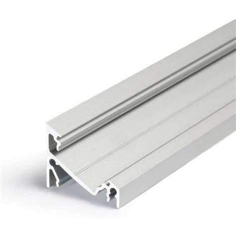 LanJue Profilé d angle en aluminium anodisé CORNER CO m Pour bandes LED Kit avec rail de