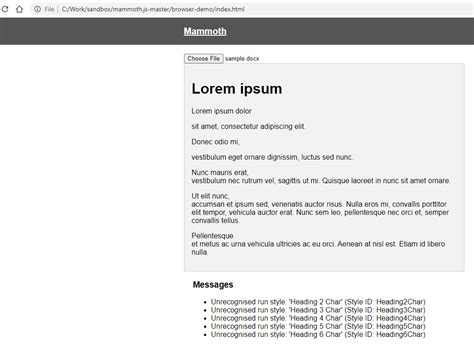 Unrecognised Run Style Issue 255 Mwilliamson Mammoth Js GitHub