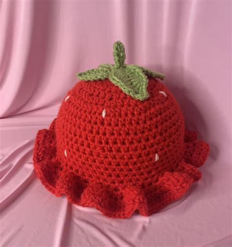 Strawberry Hat Crochet Pattern