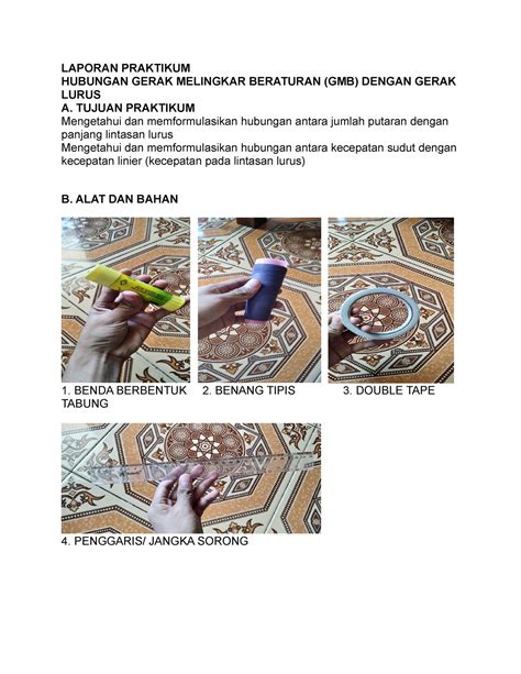 Laporan Praktikum X RPL 3 LAPORAN PRAKTIKUM HUBUNGAN GERAK MELINGKAR